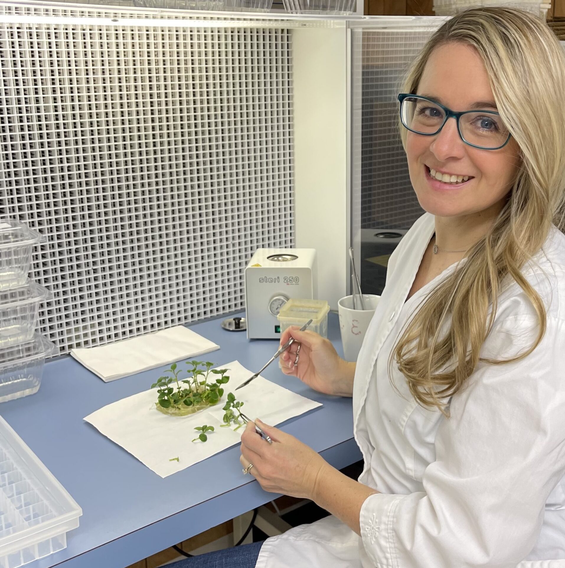 Alison Sklarczyk, owner and lab manager at Sklarczyk Seed Farm, shares ...